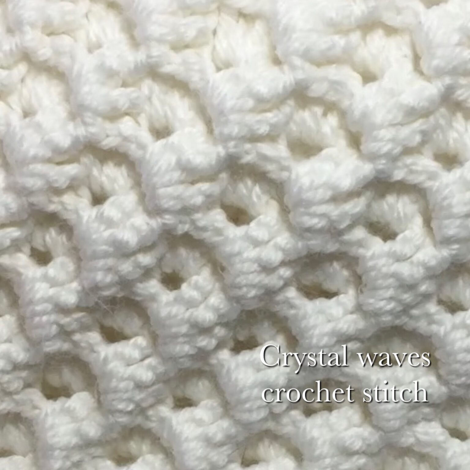 crystal waves crochet stitch – crochetforbaby.com
